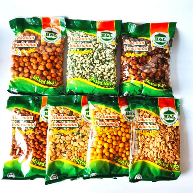 ( READY STOCK ) H&L Kacang Makanan Tradisional Mixed Nuts 350g | Shopee ...