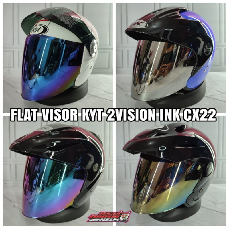 Flat VISOR VENOM INK CX22 KYT 2 VISION KYT ROMEO FLAT VISOR VENOM INK ...