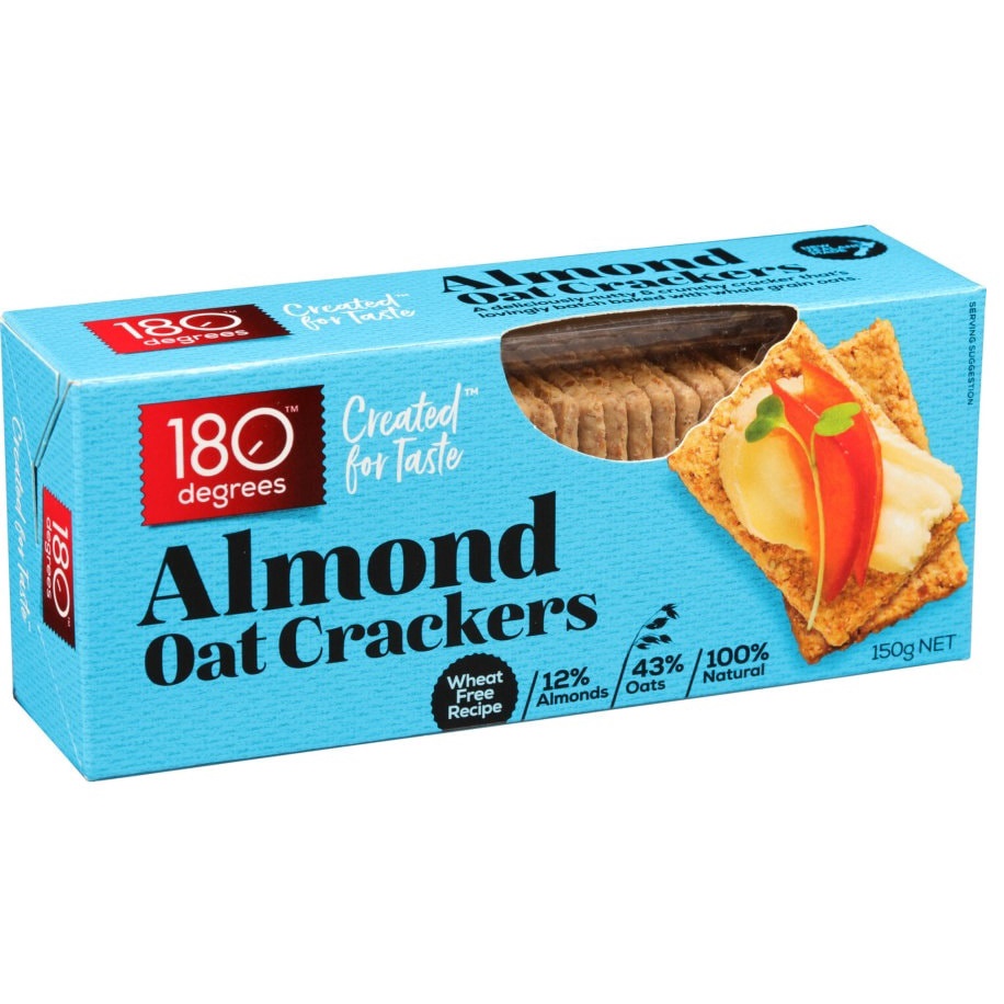 180 Degree Almond Oat Crackers, 150gm | Shopee Malaysia