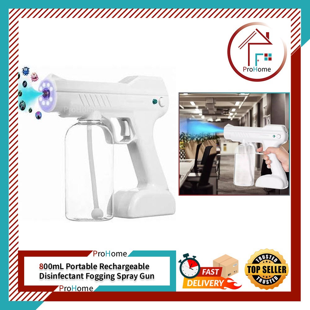 800mL Disinfectant Gun Atomizer Fogging Disinfection Sprayer Wireless ...