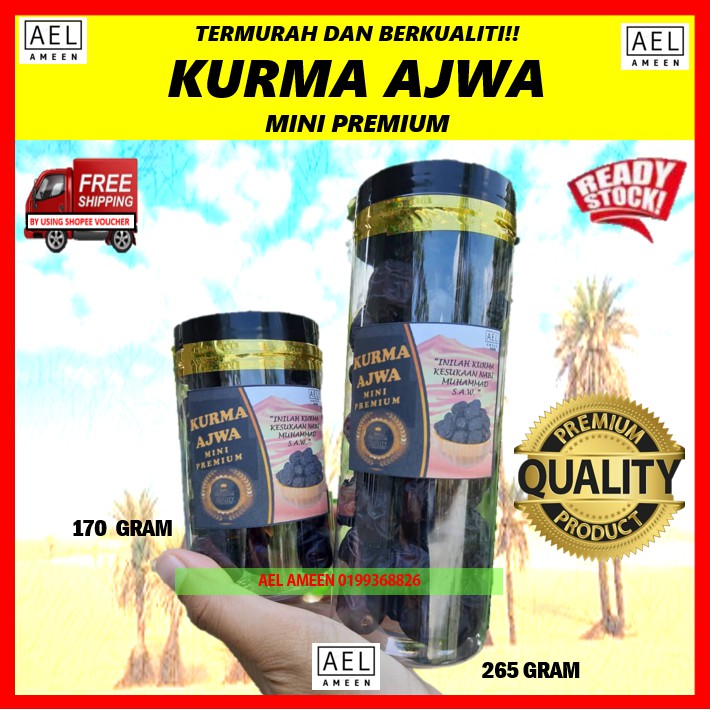 🔥🔥PROMOSIIII🔥🔥 FRESH STOCK Kurma Ajwa (mini) Madinah premium Buah Baru ...