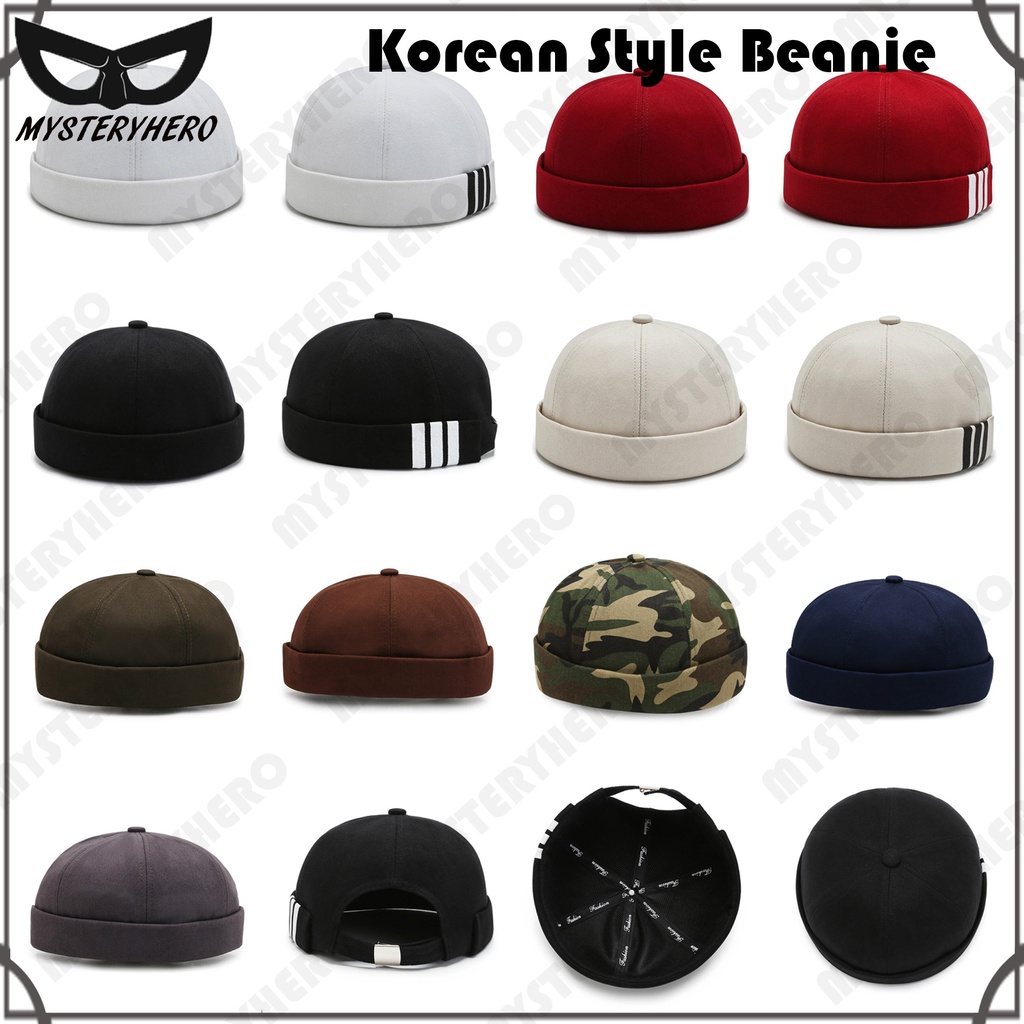 MysteryHero Topi Kopiah Viral Trend Baru Songkok Roll Beanie Cap Ustad ...