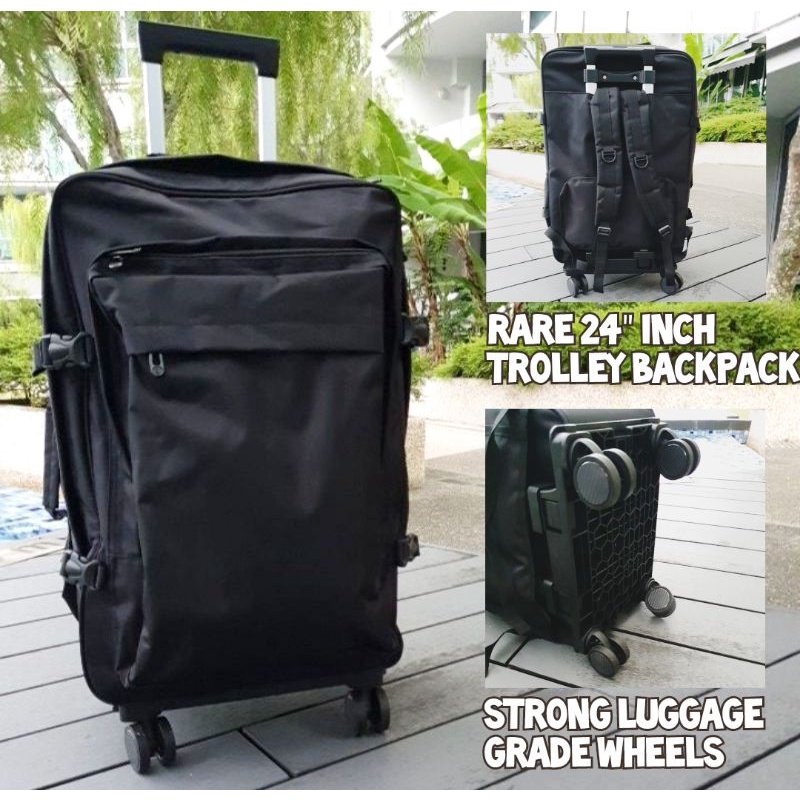 Strong 24" Inch 4-Wheel Trolley Backpack (SG Seller) | Shopee Malaysia