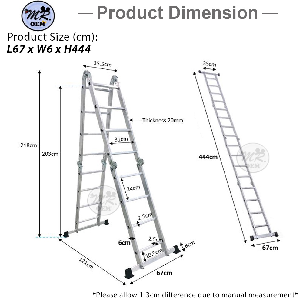 MR OEM High Quality 12 Steps & 16 Steps MULTI-PURPOSE Heavy Duty ...