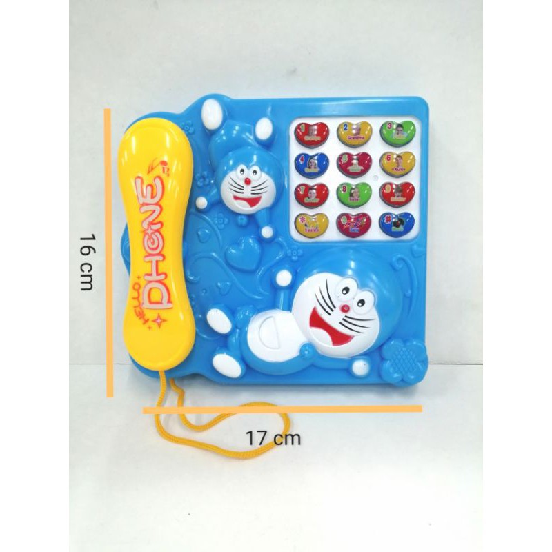 Musical Hello Kitty & Doraemon Phone with Light and Music For kids ...