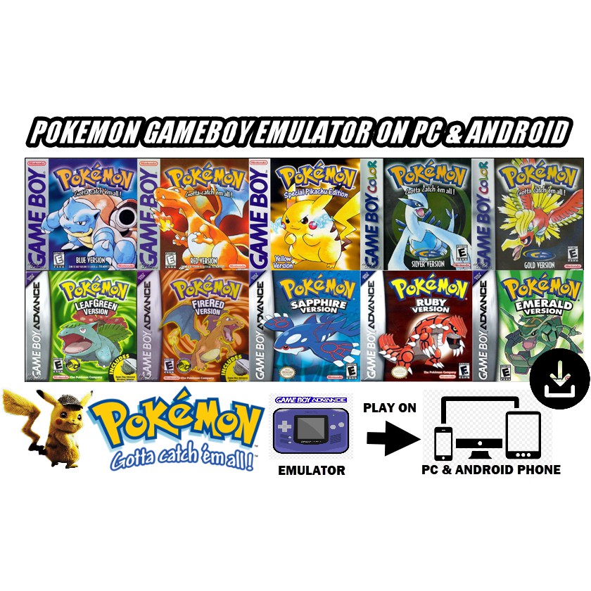 Pokemon GameBoy Emulator [Android] [iOS] [PC] | Shopee Malaysia