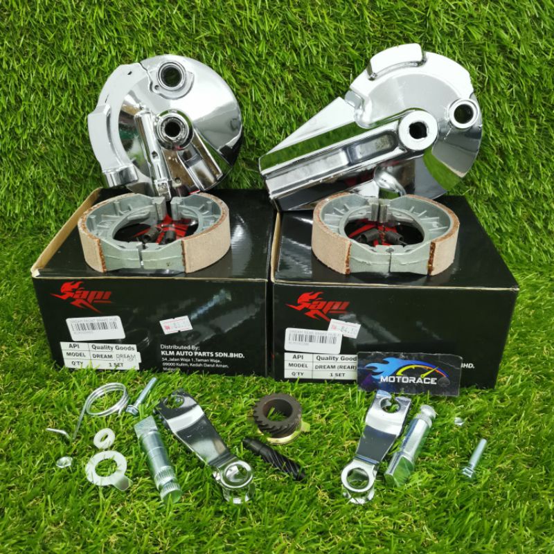 API BRAKE HUB PANEL SET CHROME HONDA EX5 DREAM / EX5 CLASS / WAVE125 ...