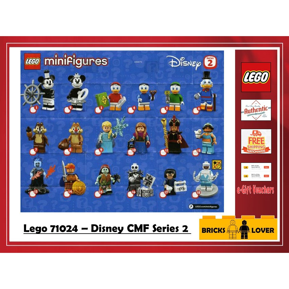 Lego CMF 71024 {Bricks_Lover} Collectible Minifigure - CMF Disney ...