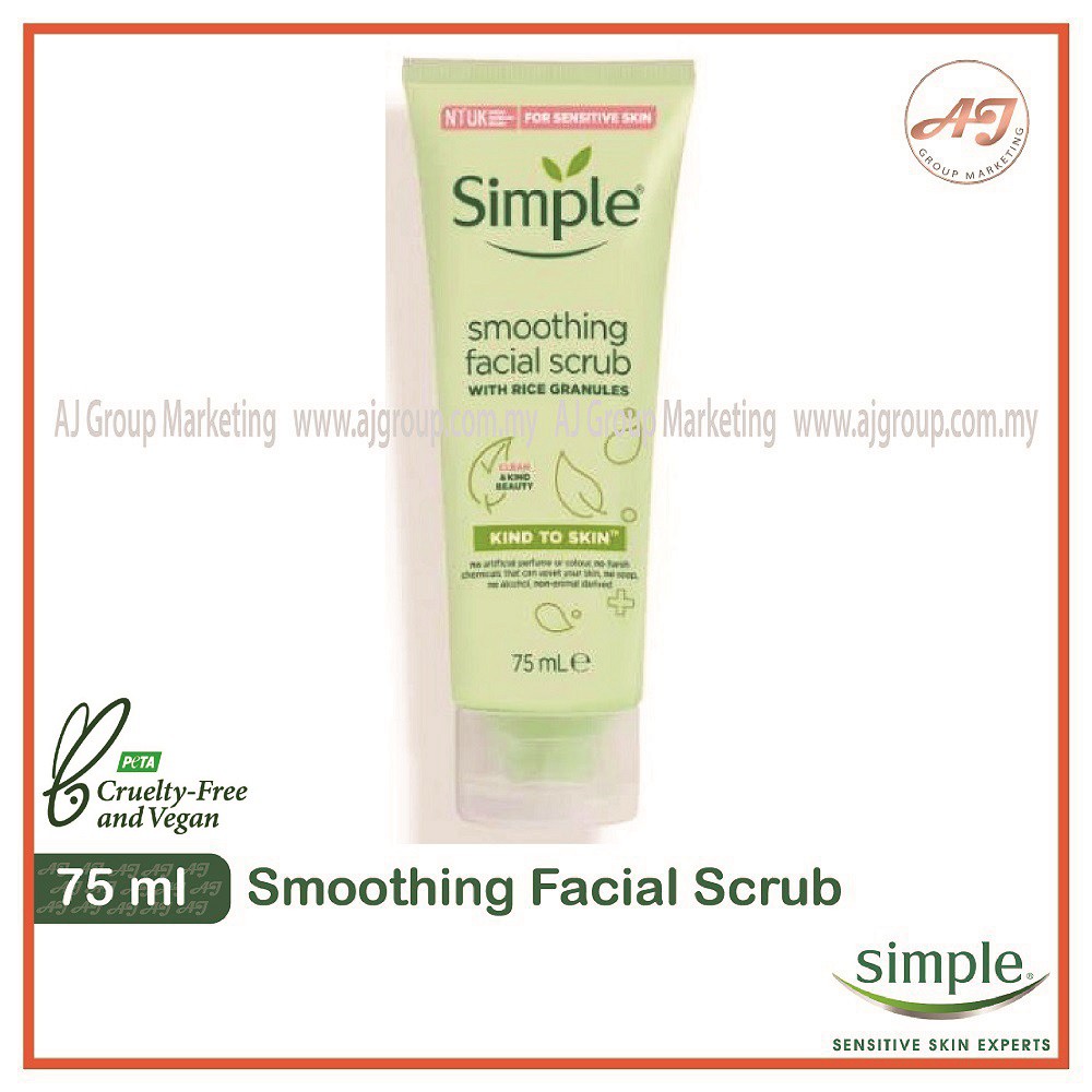 Simple Smoothing Facial Scrub (75ml) | Shopee Malaysia