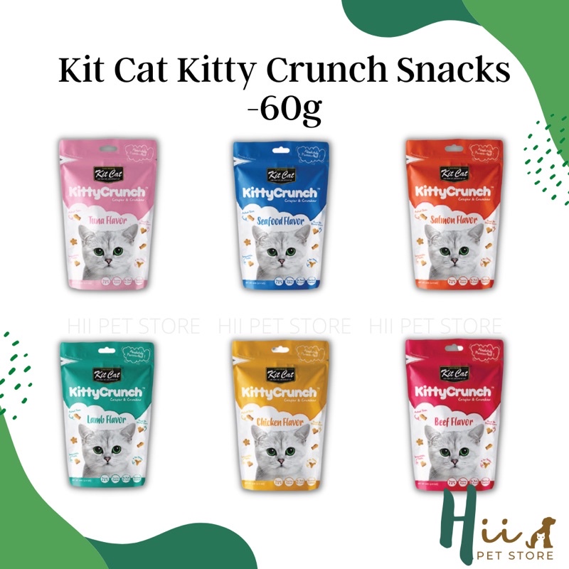 Kit Cat Kitty Crunch / Cat Snack / Cat Treat - 60g | Shopee Malaysia