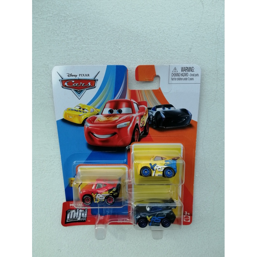 Disney Pixar Cars Mini Racers XRS Racers Series Set of 3 Cars | Shopee ...