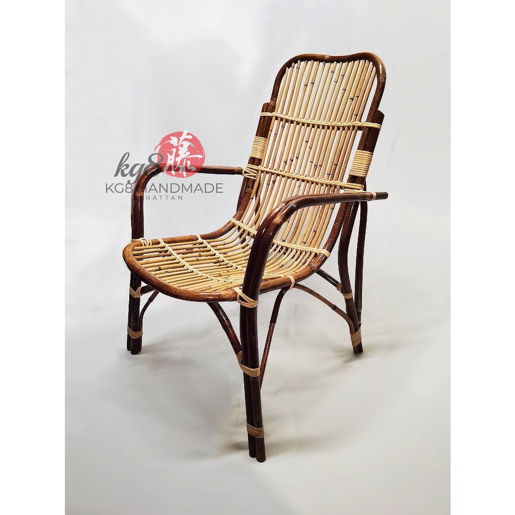 Kg8 Rattan: 2 Arm Patio Rattan Chair (Semambu Rattan) | Shopee Malaysia