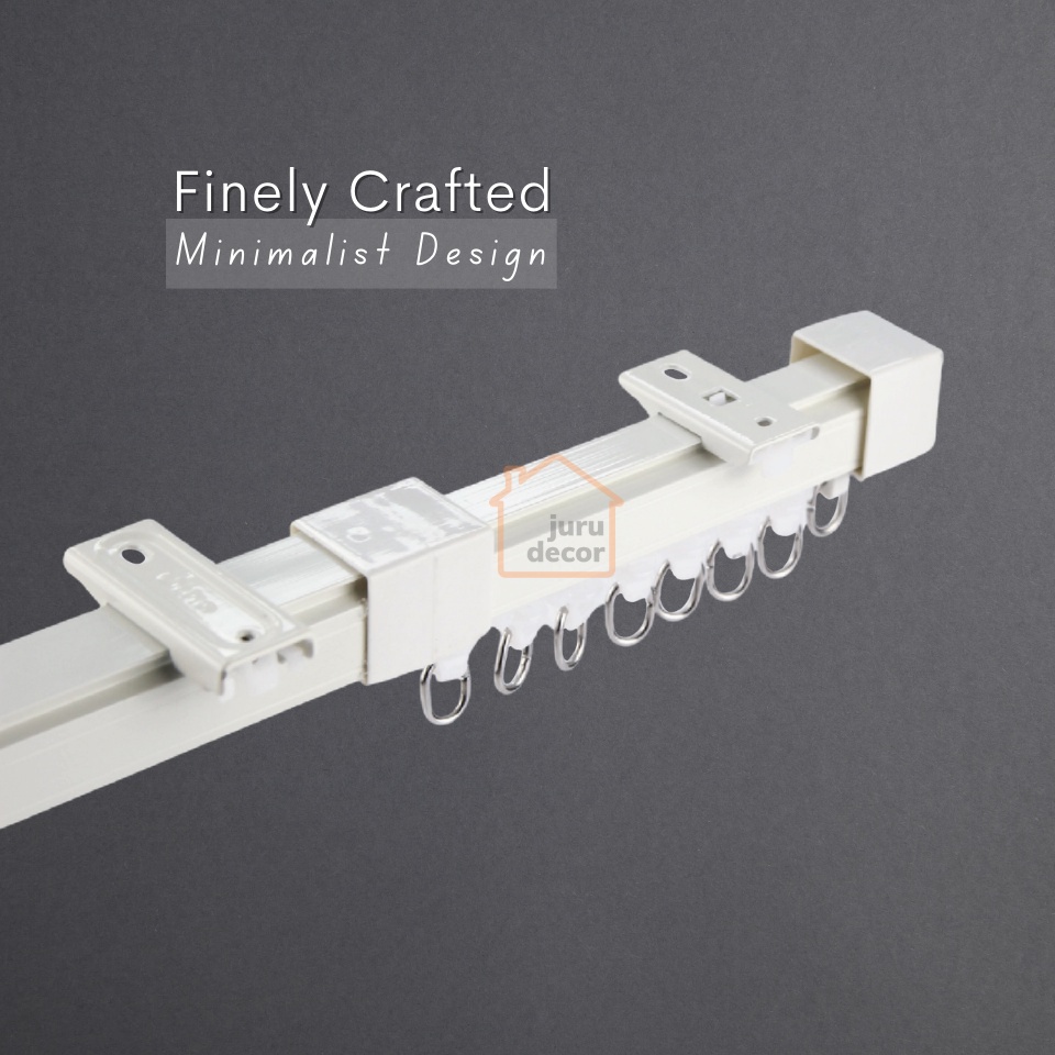 Jurudecor Racka Extendable Curtain Track | Adjustable Track | Curtain ...