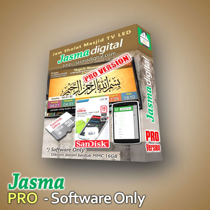 Software Jam sholat masjid digital menggunakan TV LED Versi Pro ...