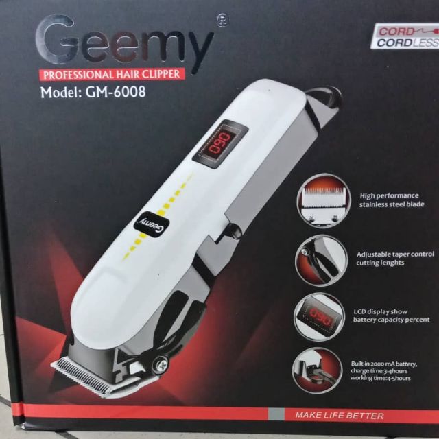 GEEMY 100% Original Hair Trimmer. Model GM-6008 Ready Stock | Shopee ...