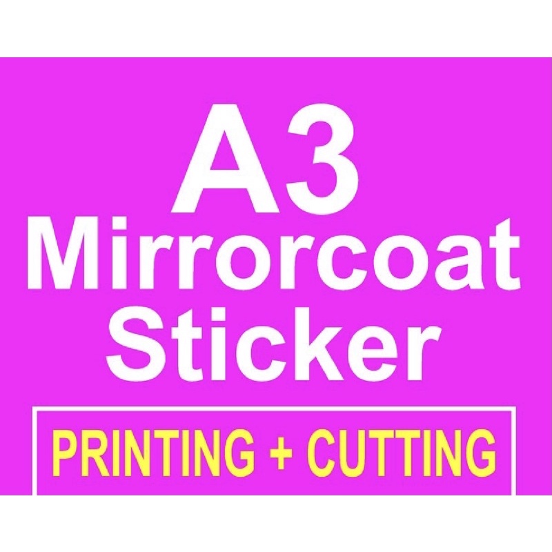 Printing : Sticker A3 + Cutting | Shopee Malaysia
