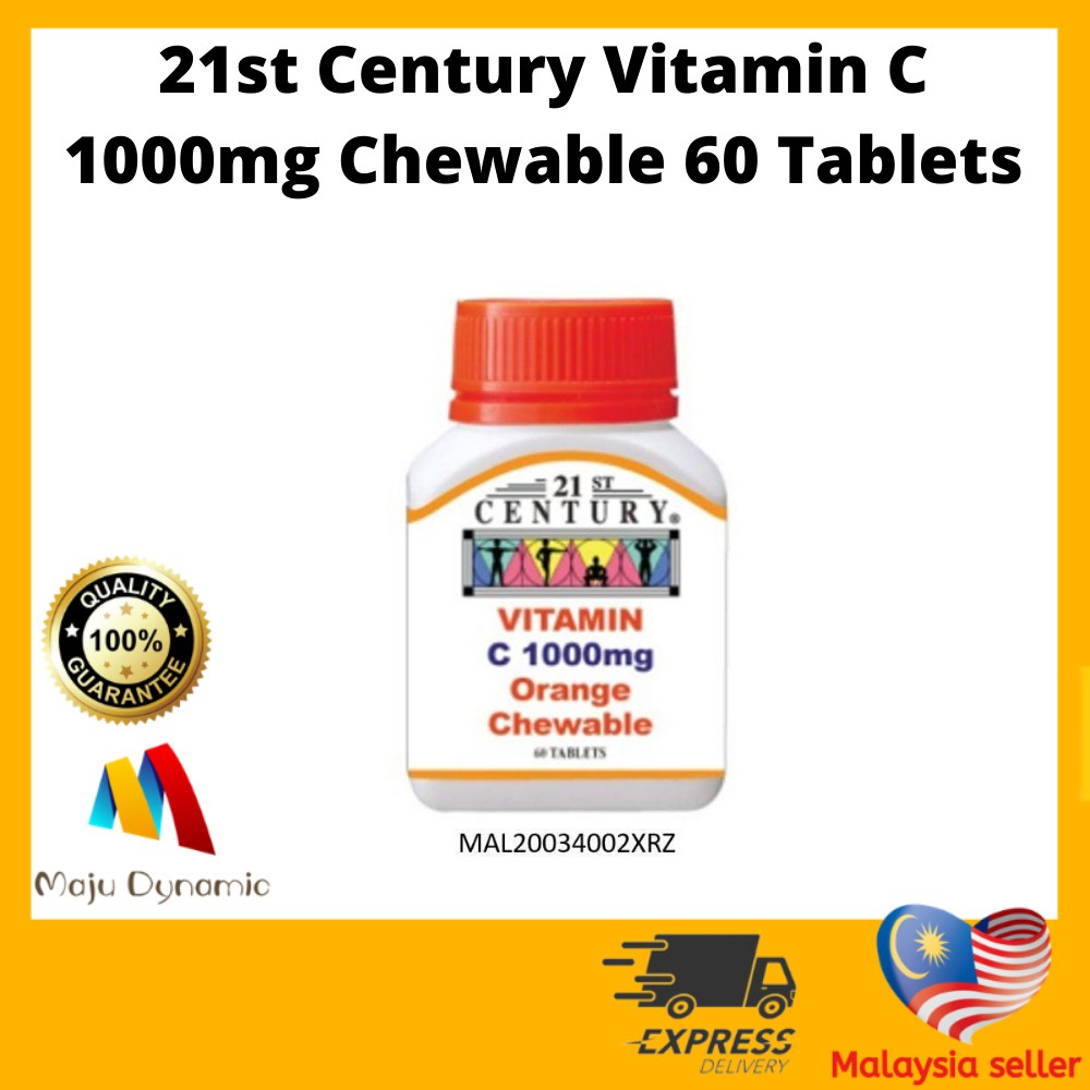 Special offer!!! Guardian 21st Century Vitamin C 1000mg Chewable 60 ...