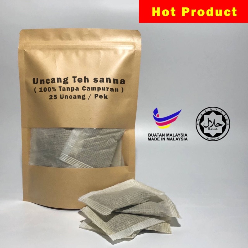 25 Uncang Teh Sanna Daun Terpilih Dan Bersih 100% Kisar Tanpa Campuran ...