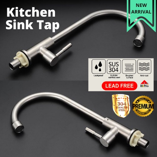 Stainless Steel Kitchen Faucet SUS304 | Shopee Malaysia