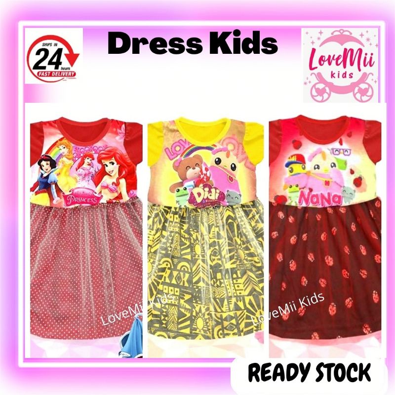 Dress Didi Nana Lo l Disney Princess Baby Girls Fashion(1-5years)/Baju ...