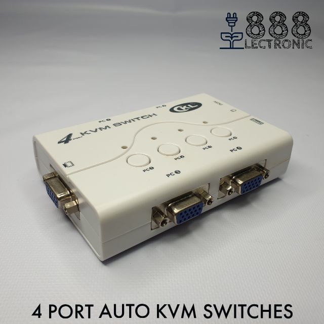 2PORT/4PORT AUTO KVM SWITCH | Shopee Malaysia