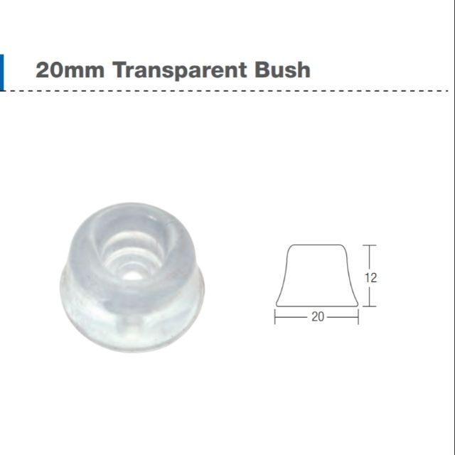 St. Guchi 20mm / 25mm Transparent Door Bush Stopper | Shopee Malaysia