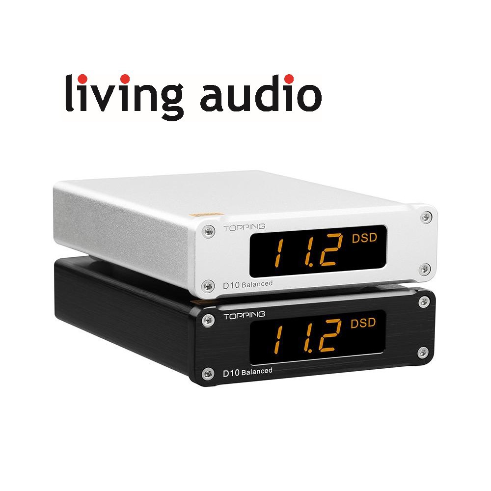 Topping D10B D10 Balanced USB DAC HiFi Decoder TRS/XLR/Opt/Coax Output ...