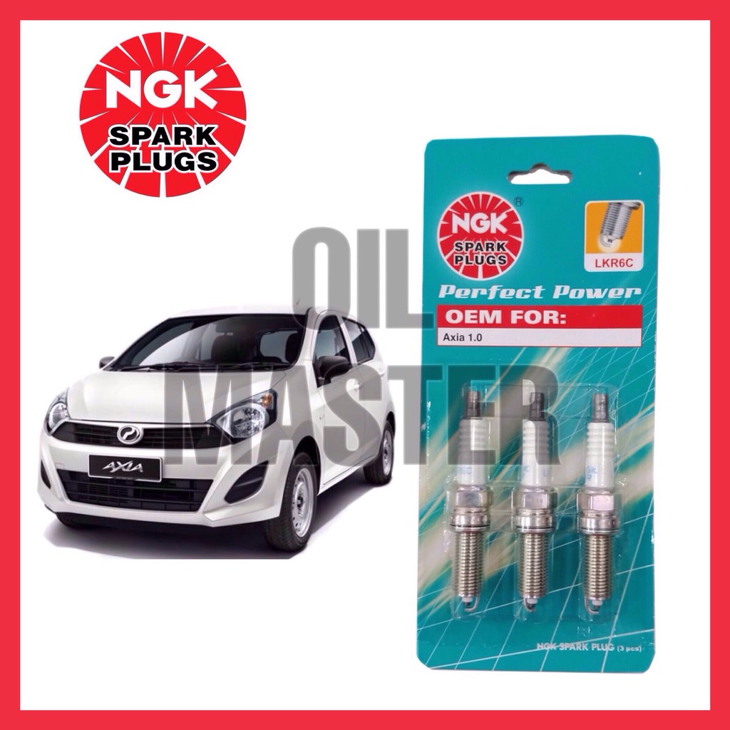 PERODUA AXIA 1.0 NGK SPARK PLUG LKR6C-BP3 1SET 100% GENUINE | Shopee ...
