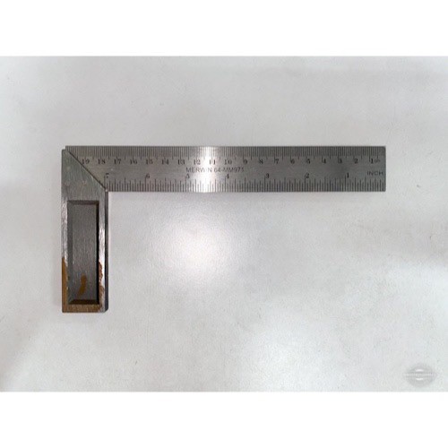 MERWIN STAINLESS STEEL L - SQUARE / TRY SQUARE / ANGLE RULER / PEMBARIS ...