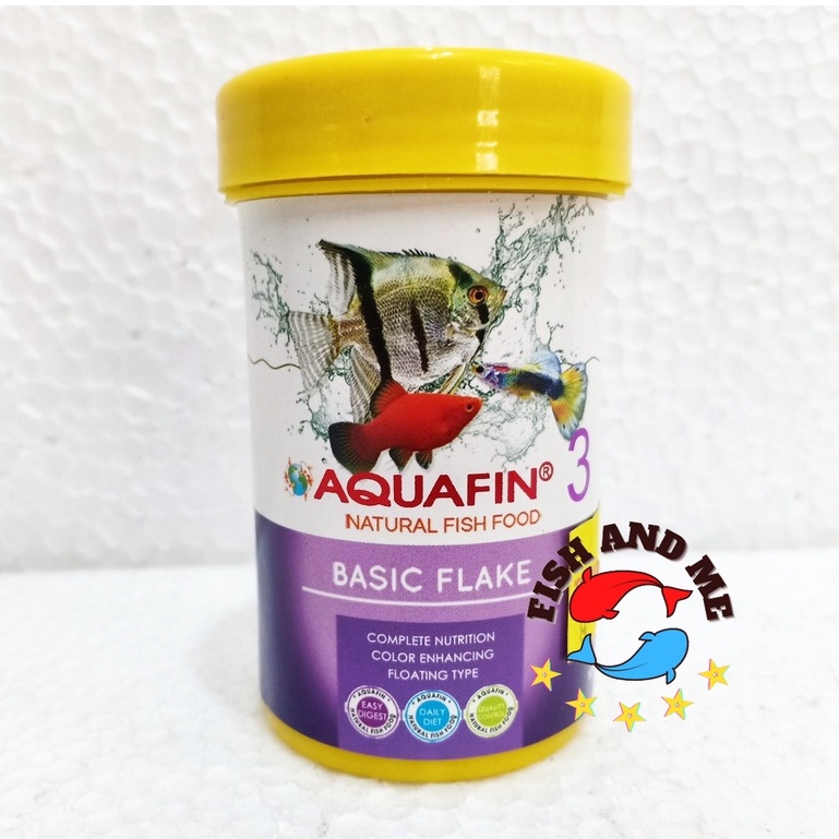 AQUAFIN BASIC FLAKE FLOATING FISH FOOD 22g | Shopee Malaysia