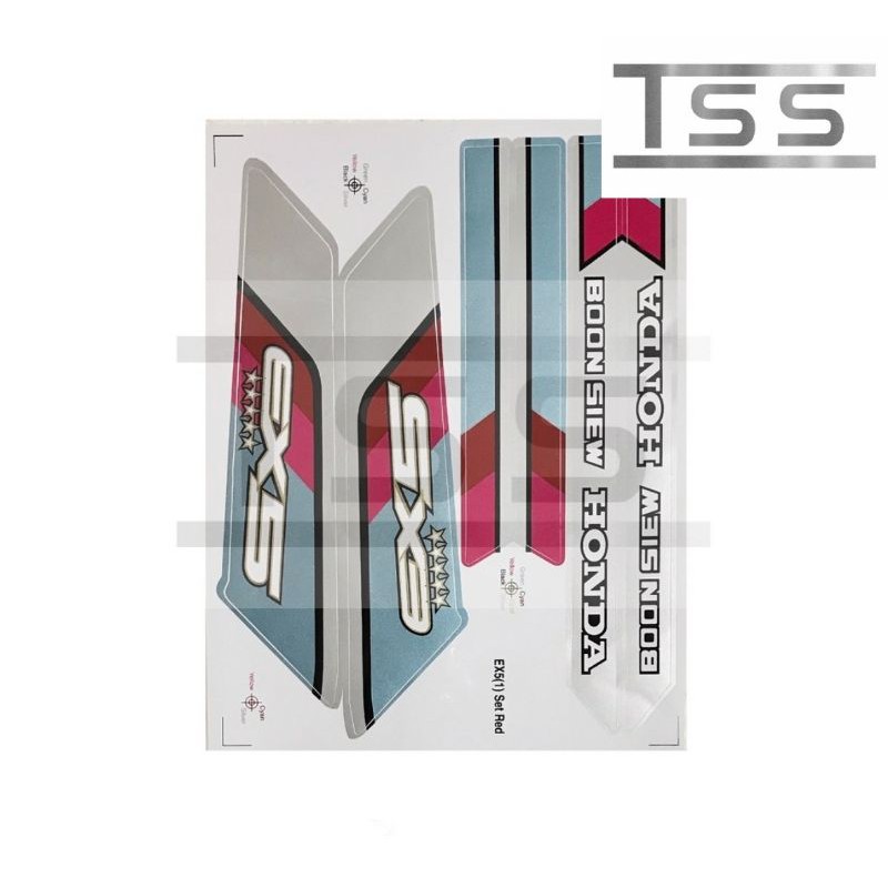 EX5 (1) Body Sticker Blue / Black / Red | Shopee Malaysia