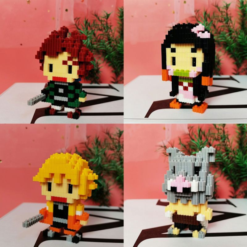 Ready stock kimetsu no yaiba tanjiro nezuko inosuke zenitsu cartoons ...