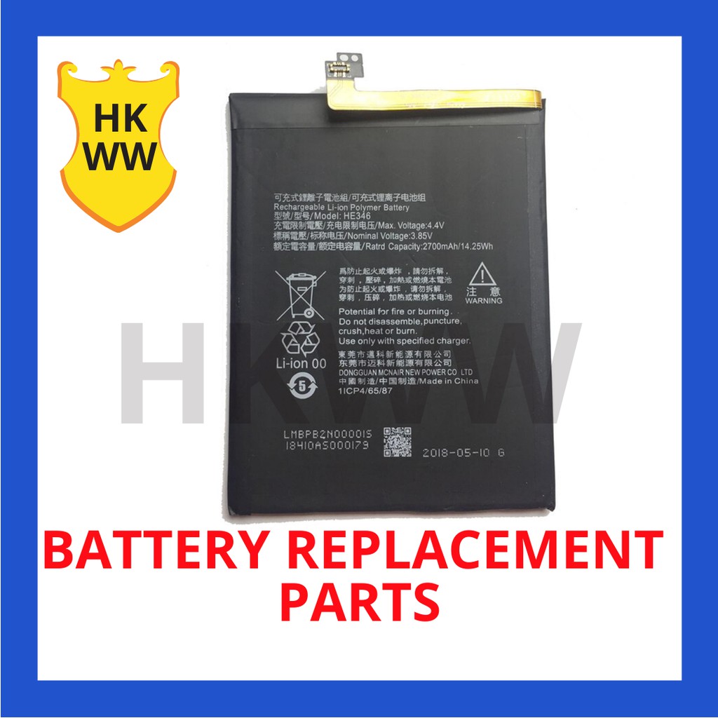 Original Nokia 7 Plus + HE346 HE 346 Battery 2700Mah Replacement Parts ...