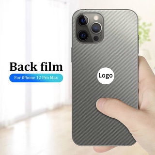 Sticker Film For iPhone 14 11 12 13 Pro Max Plus Mini Carbon Fiber Back ...