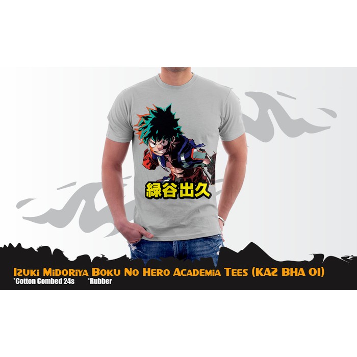 My Hero Academia Midoriya Anime T-shirt Izuku Tees Boku No Hero ...