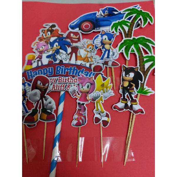 SUPER SONIC CAKE TOPPER | Shopee Malaysia