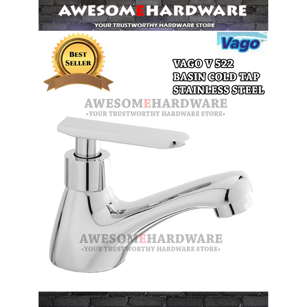 VAGO VG255 STAINLESS STEEL BASIN COLD TAP PILI AIR | Shopee Malaysia