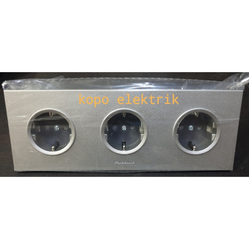 Panasonic Triple Style Silver Socket Minimalist Socket | Shopee Malaysia