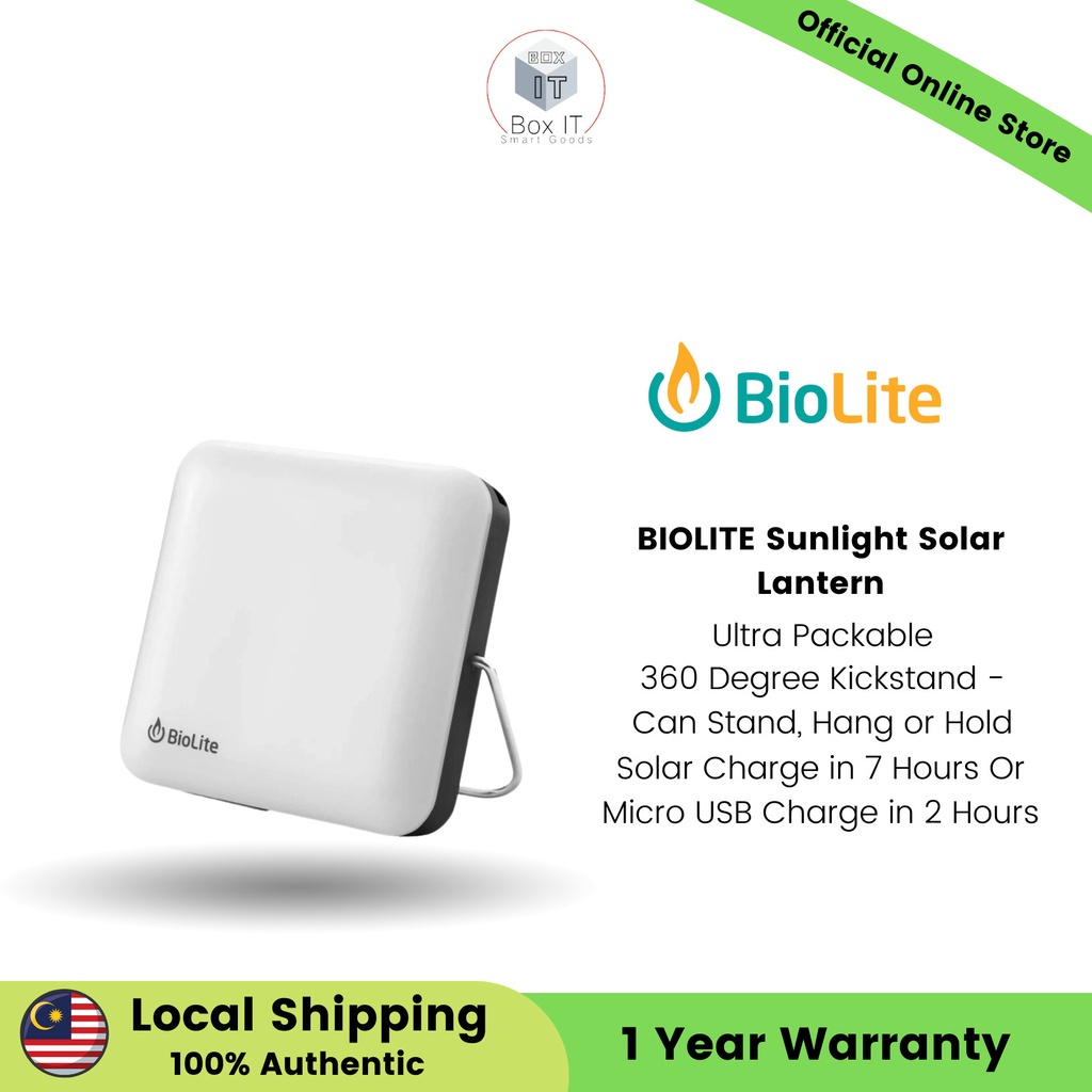 BIOLITE Sunlight Solar Lantern - Ultra Packable | 360 Degree Kickstand ...