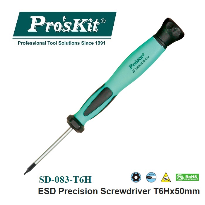Pro'sKit SD-083-T6H ESD Precision Screwdriver T6Hx50mm | Shopee Malaysia