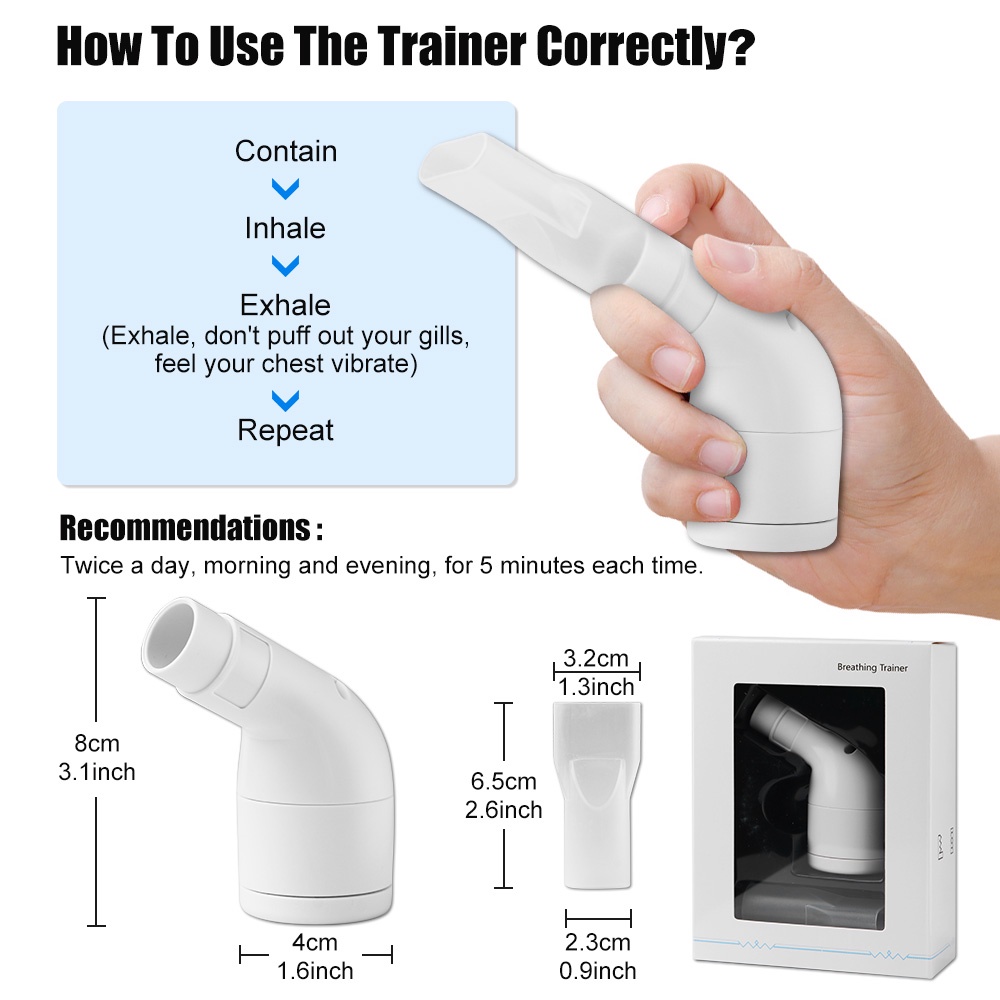 Portable Expectorator Breathing Trainer Exercise Lung Capacity ...