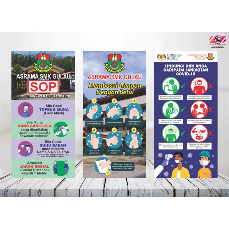 Streamer SOP Covid-19 ( 2x5 ) | Shopee Malaysia
