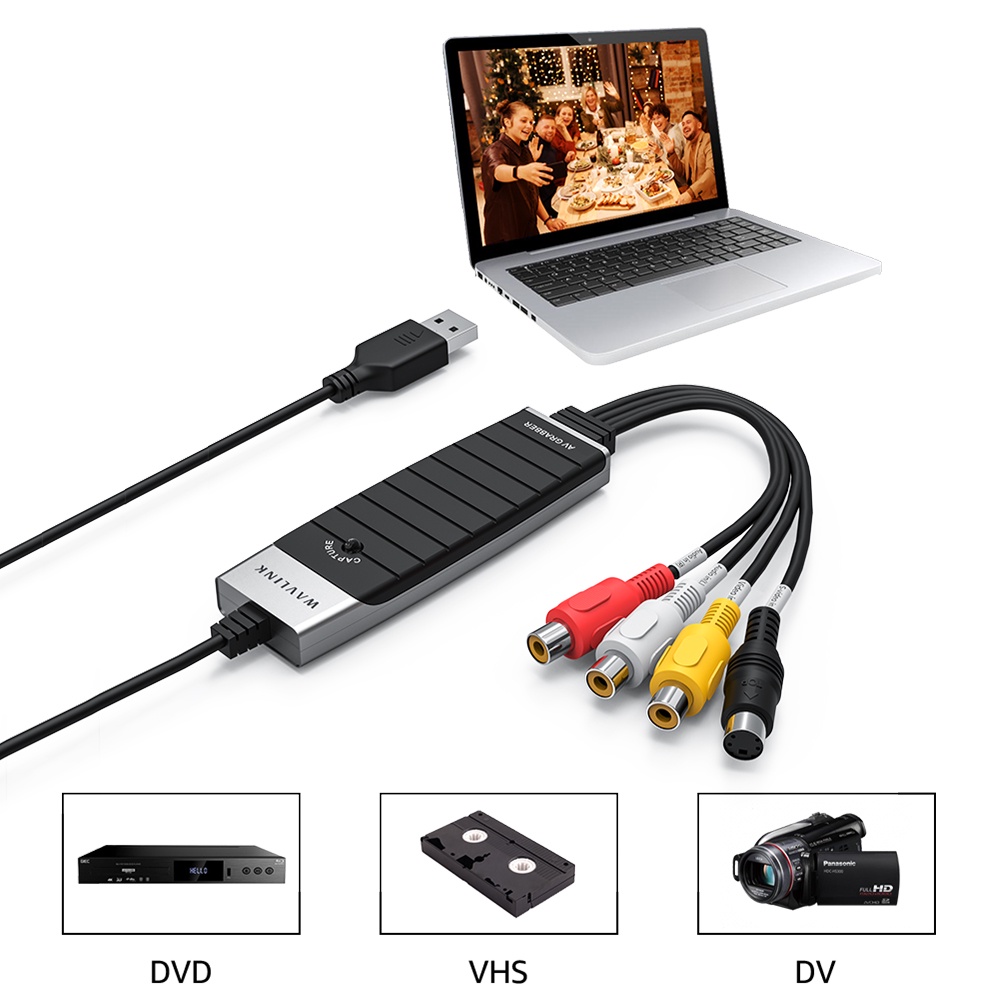 Hi8 Tape Player Ezcap 158 USB Video Capture Card - Convert Old VHS, Hi8 ...
