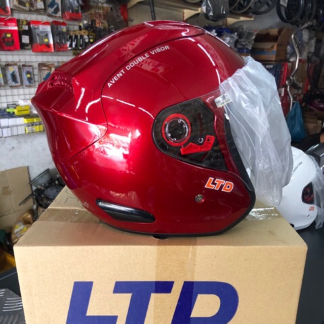 LTD Infinity Avent Double Visor Helmet White , MATT Black , Red , Grey ...