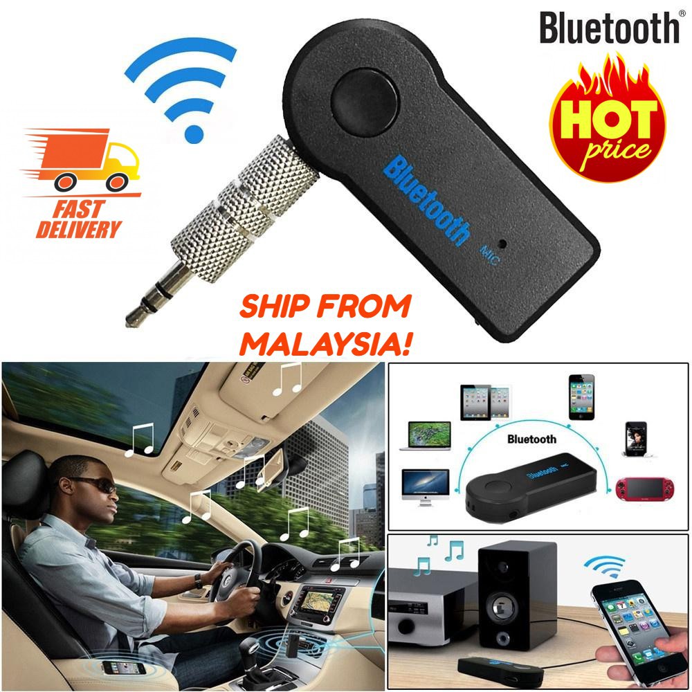 🔥 BLUETOOTH CAR AUX Wireless Receiver Adapter USB Mini Stereo Audio ...