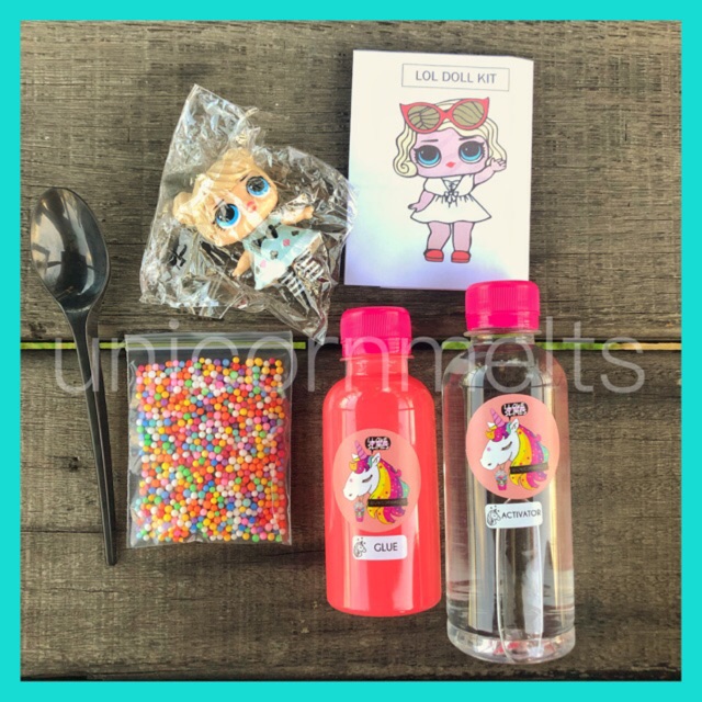 LOL PARTY SLIME KIT (DIY SLIME KIT by unicornmelts) | Shopee Malaysia