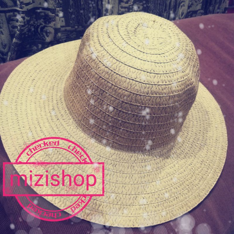 topi kebun petani farmer hat jerami fishing denim bucket | Shopee Malaysia