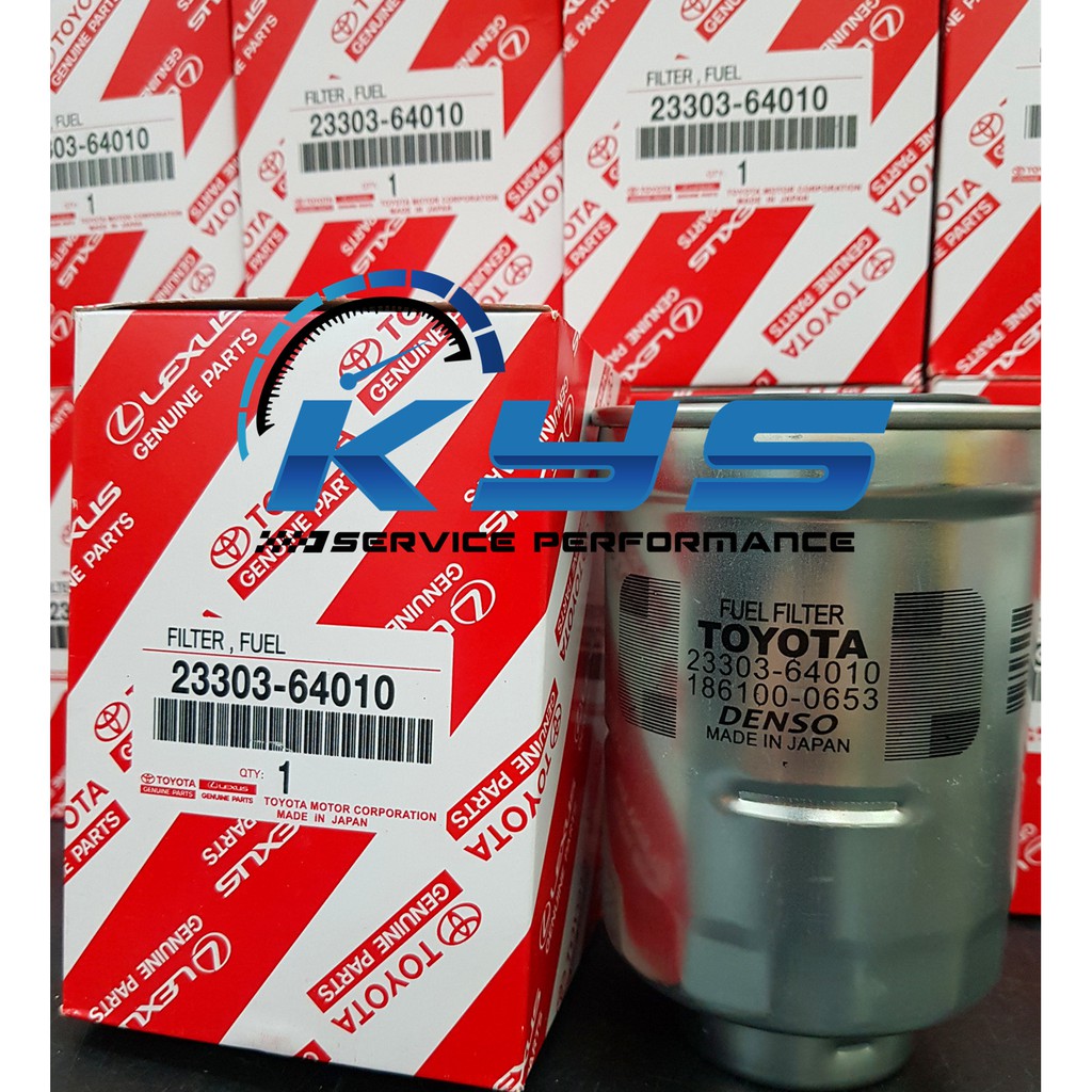 DIESEL FUEL FILTER # HAND PUMP & SWITCH # TOYOTA HILUX SR TURBO KDN165 ...