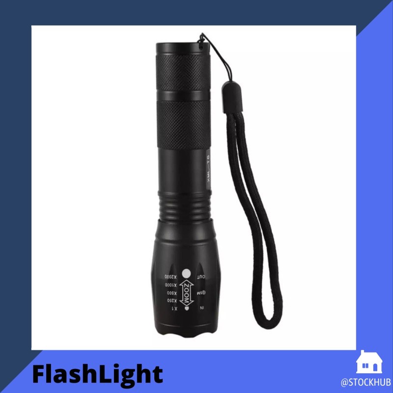 🔥Ready Stock🔥LED Rechargeable Flashlight XML T6 linterna torch 18650 Battery Outdoor Camping ...