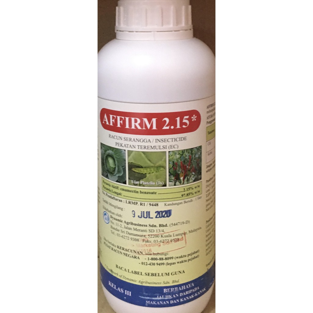 Affirm 2.15 / racun serangga / ulat ratus & ulat plutella " ready stock ...
